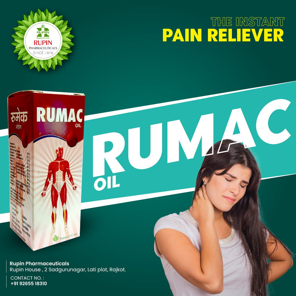 Rumac Pain Relief Oil 2x50ml – RUPINAYURVEDA